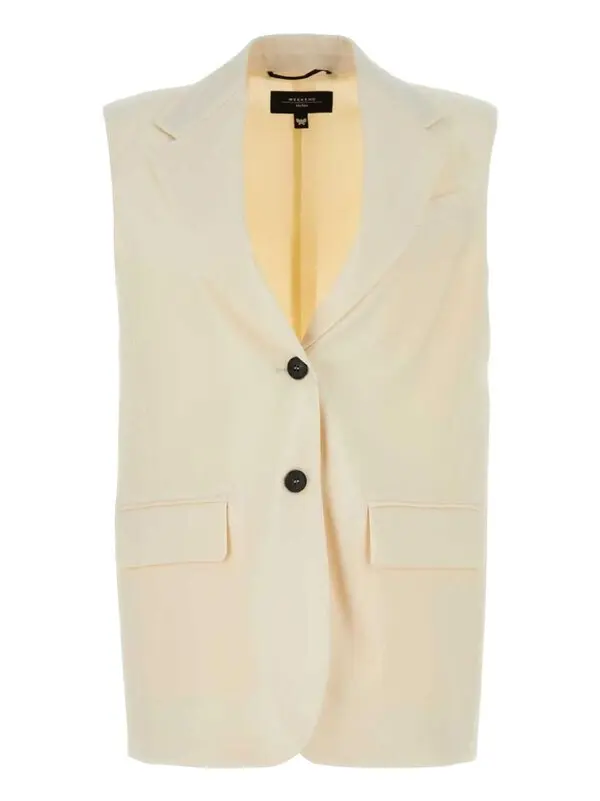 Max Mara Tailored Virgin Wool Vest - Neutrals