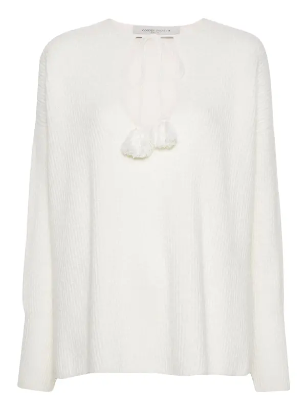 GOLDEN GOOSE Mary Lou Jumper - White