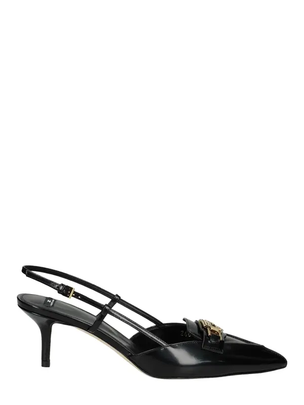 Elisabetta Franchi 60mm Leather Pumps - Black