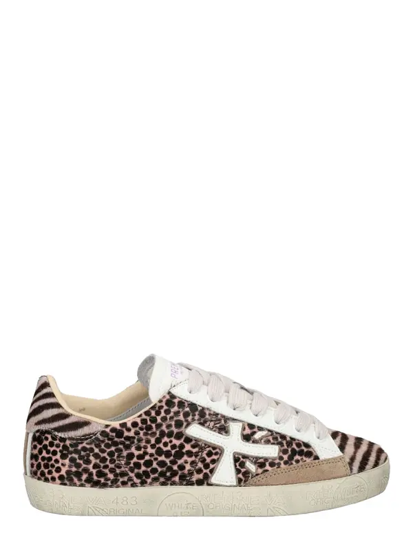 Premiata Leopard-print Sneakers - Neutrals