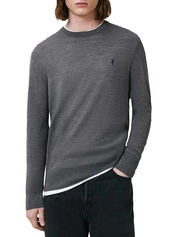 ALLSAINTS Mode Regular Fit Merino Wool Sweater - Monument Grey