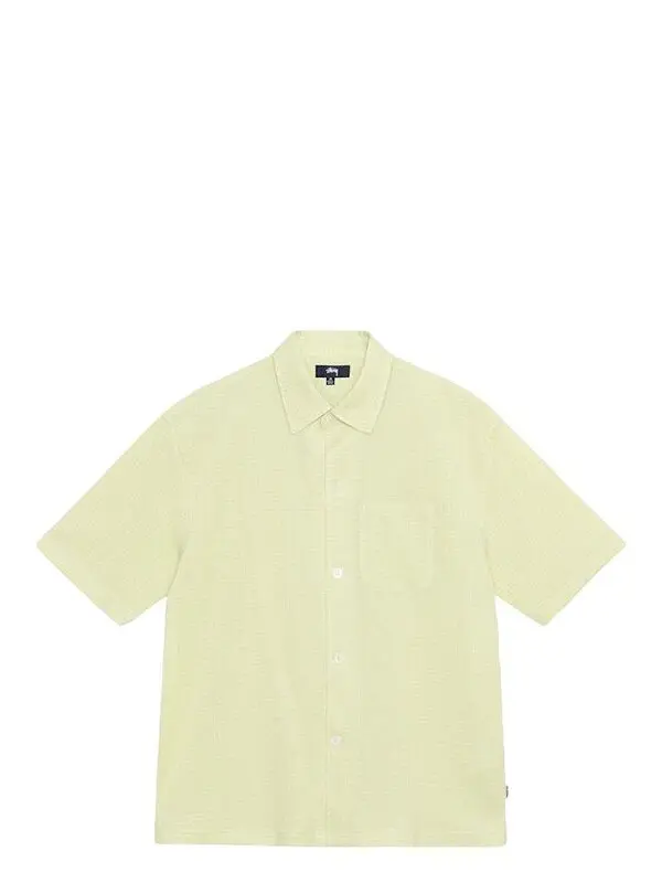 StÜssy Boxy Flat Crinkled Hem Shirt - Lime