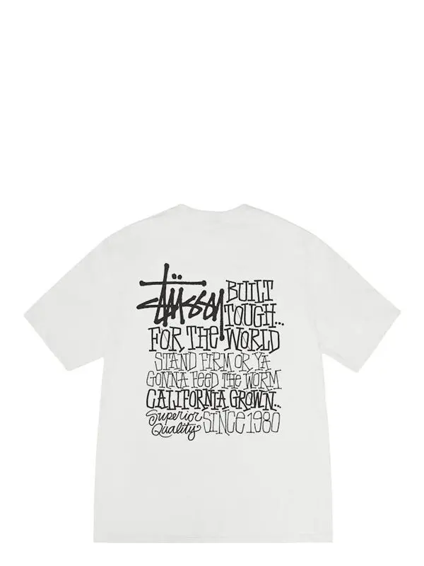 StÜssy California Grown Pigment Dyed Tee Shirt - Natural