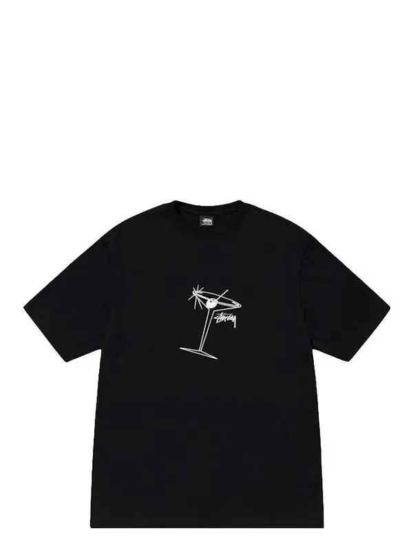 StÜssy Martini Tee Shirt - Black