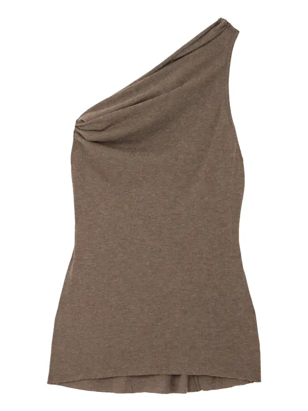 Rick Owens Athena One-shoulder Top - Brown