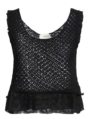 VICOLO Knitted Top - Black