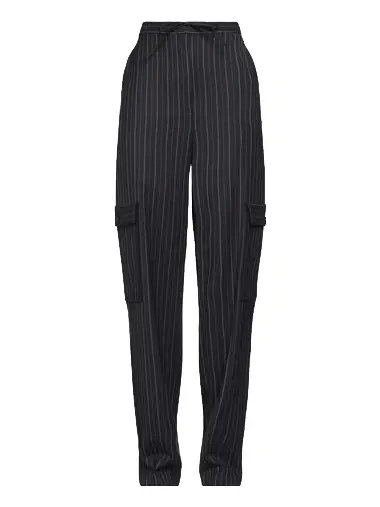 Pinko Pinstriped Twill Cargo Pants - Blue