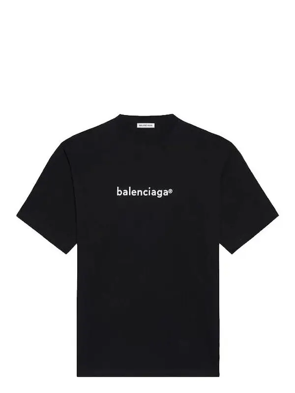 Balenciaga Copyright Large Fit T-shirt - Black