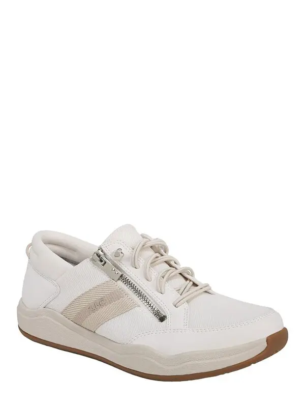 RYKA Carefree Zip Walking Sneakers - White Alyssum