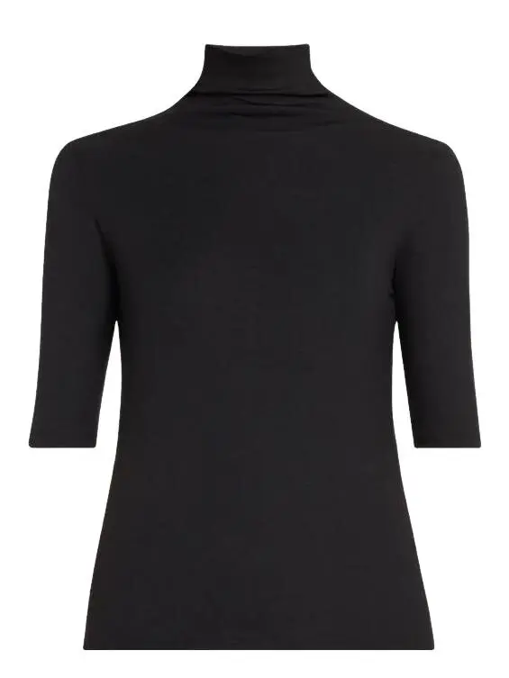 Vince - Elbow-Sleeve Turtleneck Top