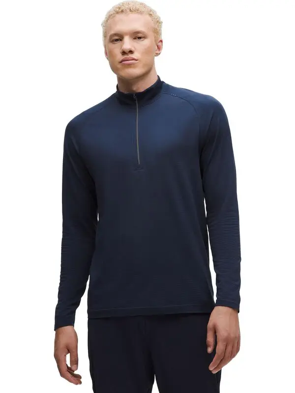 Lululemon Metal Vent Tech Half Zip - Club Blue/club Blue