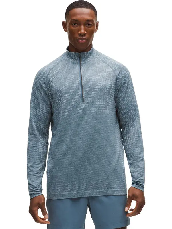 Lululemon Metal Vent Tech Half Zip - Polo Pastel/steel Blue