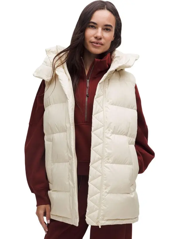 Lululemon Wunder Puff Mid-length Vest - Light Ivory