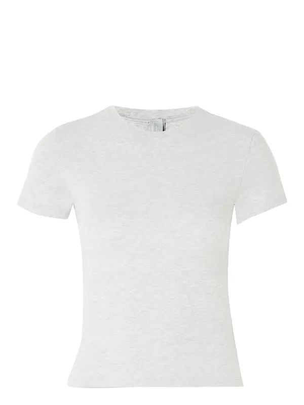 SKIMS Stretch-cotton Jersey T-shirt - Gray