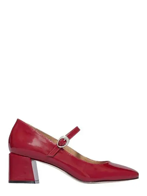 Bernardo Ancona Block Heel Mary Jane - Dark Red