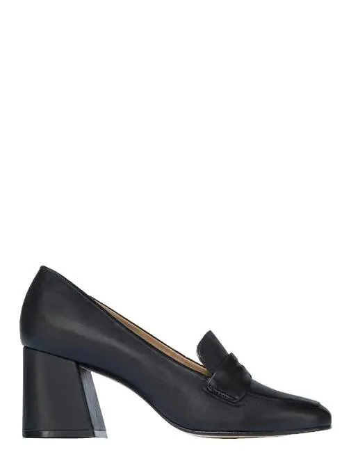 Bernardo Nessa Block Heel Loafer Pumps - Black