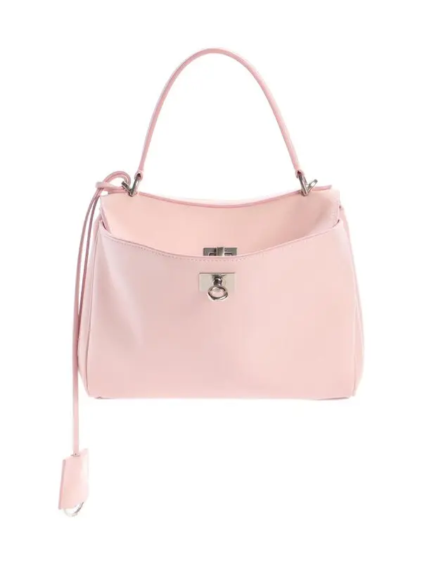 Balenciaga Mini Rodeo Leather Top Handle Bag - 5831 Suede Pink