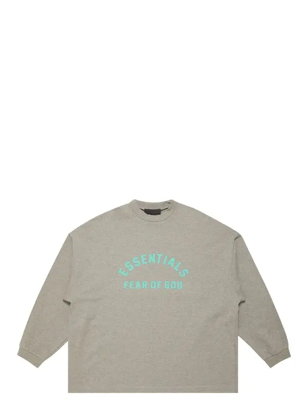 Fear Of God Long-sleeve T-shirt 'dark Heather Oatmeal - Grey