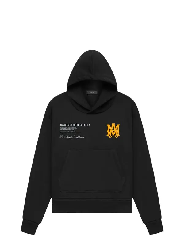 Amiri Military Specs Stencil Hoodie - Black