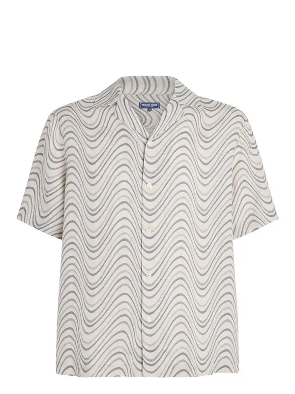 Frescobol Carioca Linen Roberto Shirt - Blue