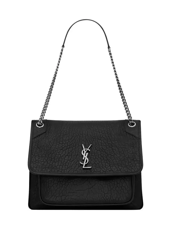 Saint Laurent Leather Niki Bag - Black