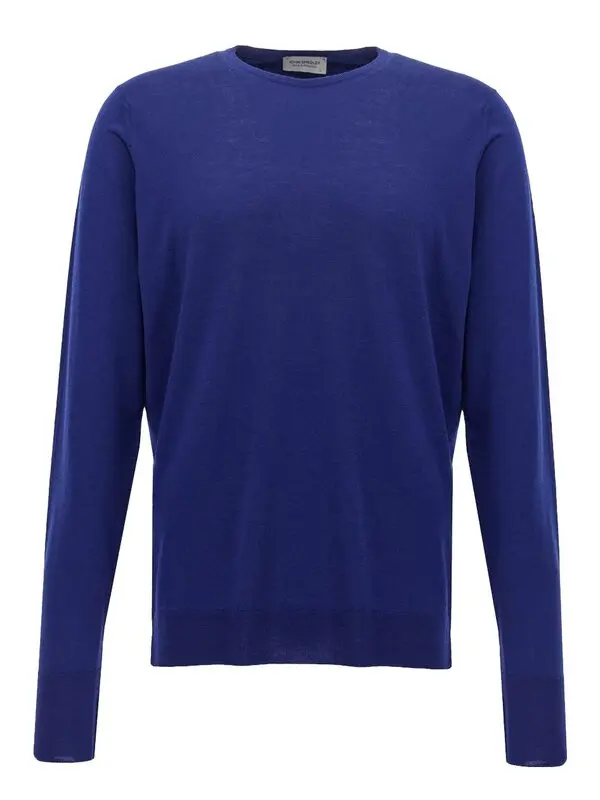 John Smedley Marcus Merino Wool Sweater - Blue