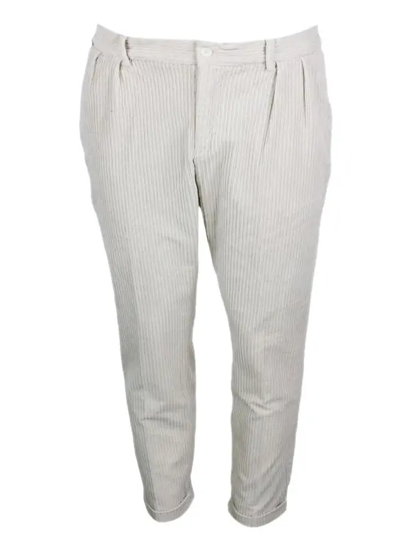 04651/ A TRIP IN A BAG Corduroy Trousers - Beige