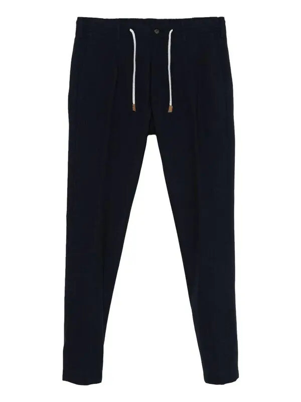Eleventy Pleated Trousers - Blue