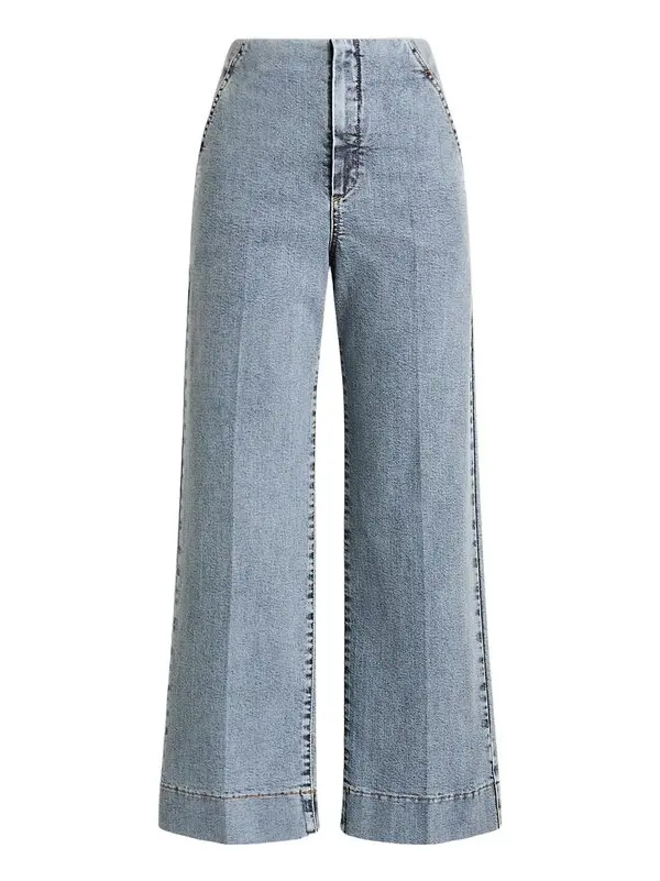Scanlan Theodore Denim Cropped Jean - Cloud