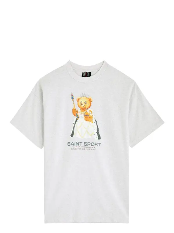 SAINT MXXXXXX Saint Sport Printed Cotton T-shirt - Grey
