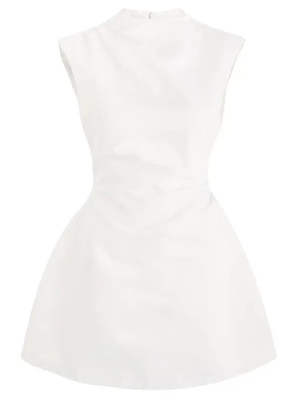 Oddmuse The Ultimate Muse Satin Mini Dress - White