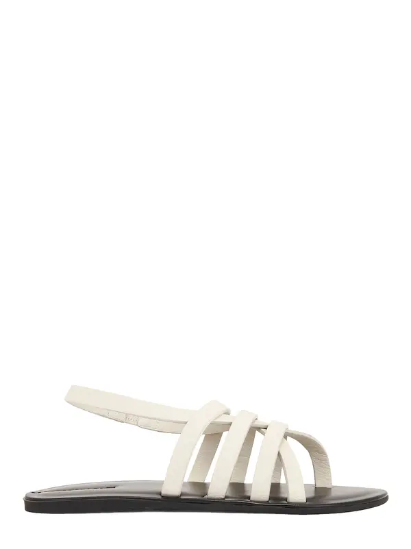 THE ROW Line Sandal - Greige & Black