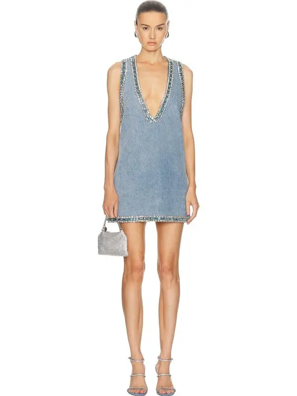 Retrofete Stevie Denim Mini Dress - Tangier