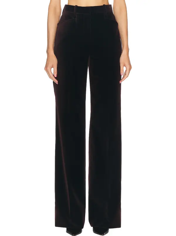 TOM FORD Boot Cut Pant - Dark Oak