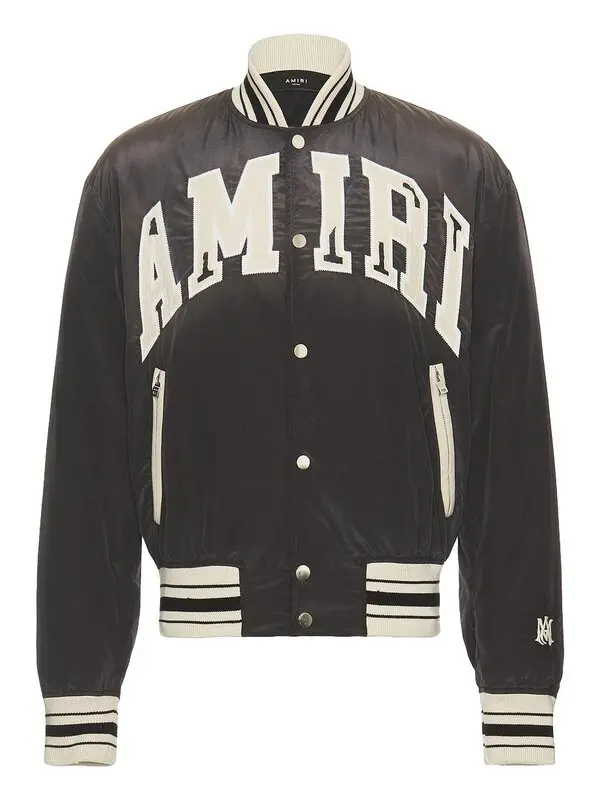Amiri Sun Faded Bomber - Black