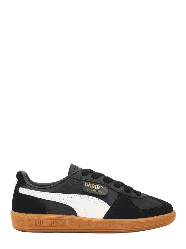 PUMA Palermo Sneaker - Puma Black  Feather Gray  & Gum