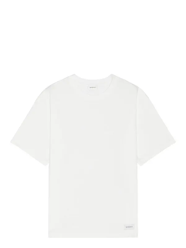 Saint Laurent T-shirt In White - Blanc