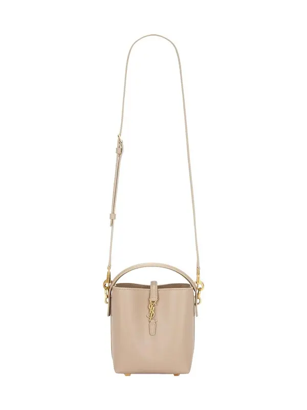 Saint Laurent Le 37 Mini Bucket Bag - Dark Beige