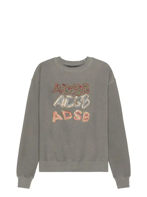 Andersson Bell Adsb Patch Logo Sweatshirt - Charcoal