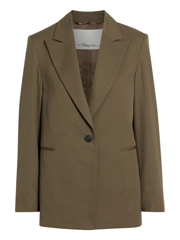 3.1 Phillip Lim Wool-twill Blazer - Army Green
