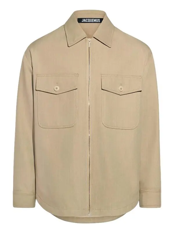 Jacquemus Mountain Wool-blend Shirt Jacket - Beige