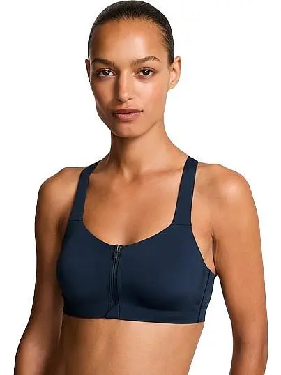Victoria's Secret Vsx Knockout™ Front-close Sports Bra - Blue