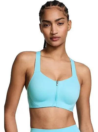 Victoria's Secret Vsx Knockout™ Front-close Sports Bra - Blue