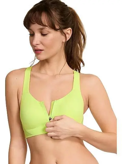Victoria's Secret Vsx Knockout™ Front-close Sports Bra - Green