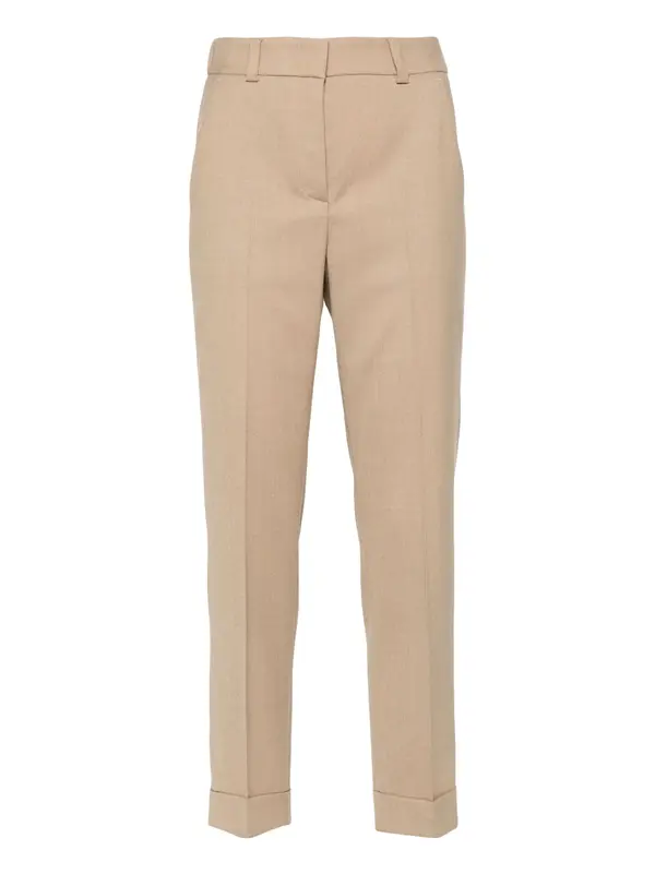 Peserico Straight-leg Tailored Trousers - Brown