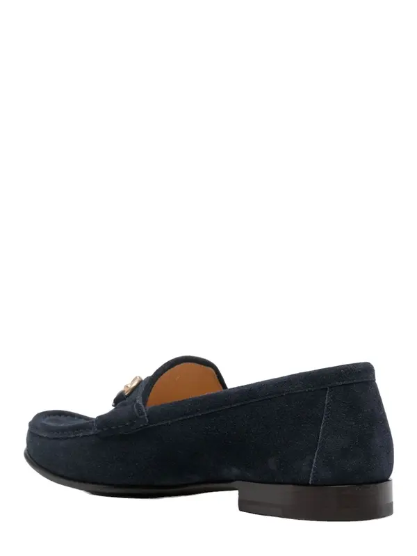Brunello Cucinelli Horsebit-detail Suede Loafers - Blue