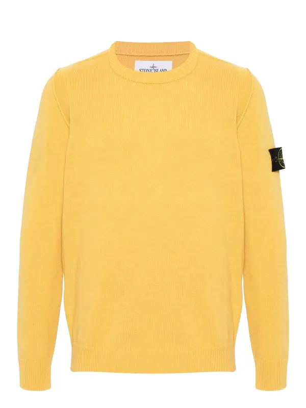 Stone Island Compass-badge Sweater - Yellow
