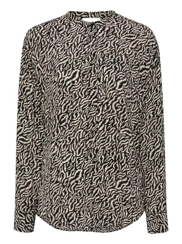 MARANT ETOILE Catchell Printed Blouse - Neutrals