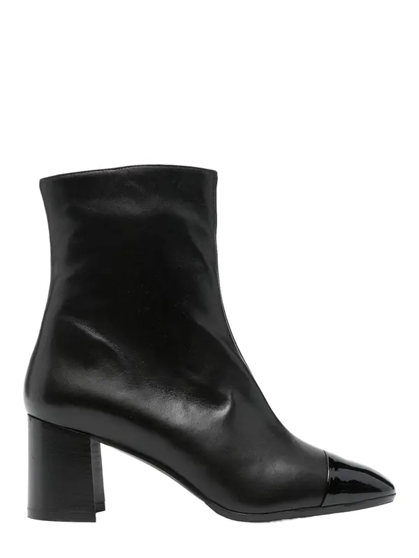 CAREL 70mm Leather Ankle Boots - Black
