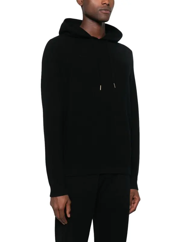 Eric Bompard Hooded Cashmere Sweater - Black